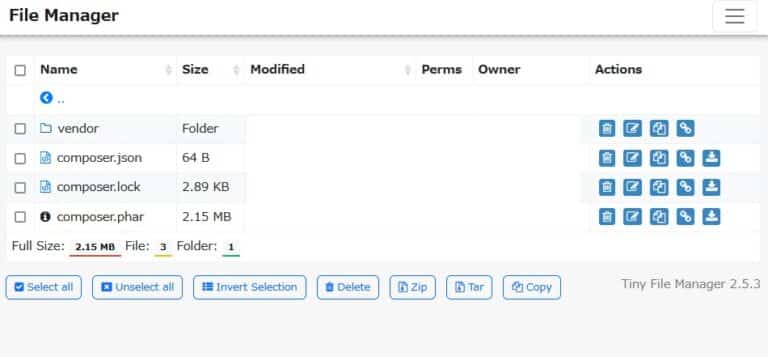 ブラウザ上でファイルのアップ・ダウンロードが可能なTiny File Managerの利用方法勉強したことのメモ